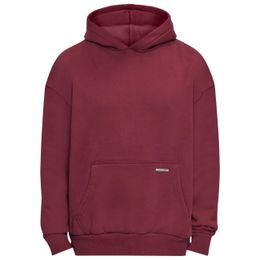 Kapuzensweatshirt DROPSIZE "Dropsize Herren Dropsize Bazix Republiq SUPER HEAVY BLANK HOODIE", Herren, Gr. L, burgundy, 100% Baumwolle, unifarben, Sweatshirts