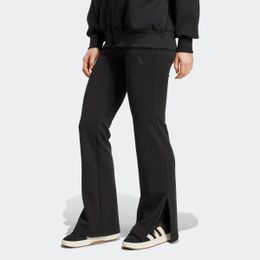 Sporthose adidas Sportswear "W ALL SZN SL FP", Damen, Gr. L, N-Gr, schwarz, Obermaterial: 51% Polyester, 25% Modal, 15% Baumwolle, 9% Elasthan, Hosen Sporthose, schlanke Passform, mittelhoher Bund, mit Gummizug