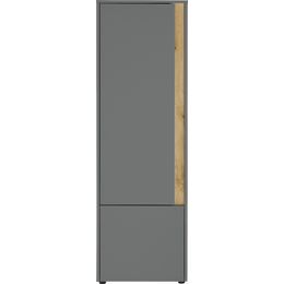 Aktenschrank Home Affaire "CiTY/GiRON", grau (anthrazit), B:50cm H:158cm T:40cm, Schr&auml;nke, Stauraumschrank zeitlos modern, wohnliches Home Office, Breite 50 cm