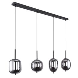 Globo LIGHTING Pendelleuchte "BLACKY", schwarz, 1 Stk., Leuchten, H&auml;ngelampe, H&auml;ngeleuchte, verschiedene Gl&auml;ser, modern, Essbereich, Pendelleuchte