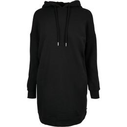Shirtkleid Urban Classics "Urban Classics Damen Ladies Organic Oversized Terry Hoody Dress", Damen, Gr. M, US-Gr&ouml;&szlig;en, schwarz, 100% Baumwolle, unifarben, oversize, ohne Ausschnitt, Kleider Shirtkleid