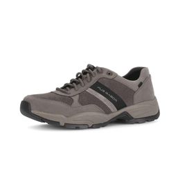 Sneaker Gabor "Gabor Sneaker low Rauleder", Herren, Gr. 41, grau, Schuhe Sneaker