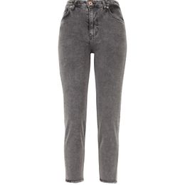 2Y STUDIOS Damen Bequeme Jeans "2Y Studios Damen 2Y Ladies Basic Slim Fit Denim"grau, Gr. 38, unifarben, 98% Baumwolle, 2% Elasthan, Jeans
