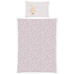 Baby Best Babybettw&auml;sche babybest Flower Bunny Flanell-Bettw&auml;sche, Hellrosa, Textil, 100x135 cm, Oeko-Tex&reg; Standard 100, pflegeleicht, atmungsaktiv, angenehm w&auml;rmend, schadstoffgepr&uuml;ft, Schlafen, Babybett-Ausstattung, Babybettw&auml;sche