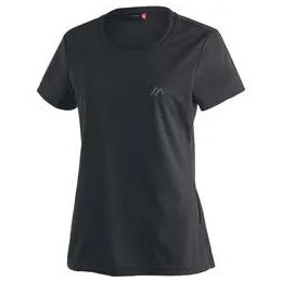 Funktionsshirt Maier Sports "Waltraud", Damen, Gr. 42, schwarz, 100% Polyester, Rundhals, Shirts Funktionsshirt, Damen T-Shirt, schnelltrocknendes Freizeitshirt, Regular Fit