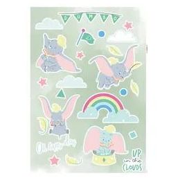 Wandtattoo Komar "Dumbo Daydream - Gr&ouml;&szlig;e 50 x 70 cm", bunt, B:50cm H:70cm, Folie, Wandtattoos, Wandtattoo, selbstklebend, Wandsticker, Kinderzimmer