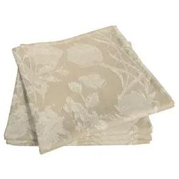 Stoffserviette ADAM "Flower Cuve&eacute; Light" Gr. 1, beige, B:30cm L:30cm, Obermaterial: 100% Baumwolle, Servietten