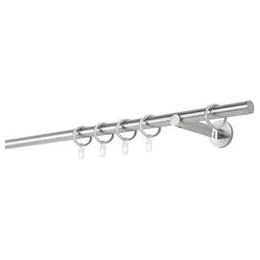 Gardinenstange mydeco "20mm Match Wandtr&auml;ger 12 cm", silber (edelstahlfarben), L:140cm, Gardinenstangen