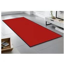 Fu&szlig;matte "Original Uni, Schmutzfangteppich" Gr. 18, rot (signalrot), B:75cm H:9mm L:120cm, Kunstfaser, wash+dry BY KLEEN-TEX, Teppiche, Fu&szlig;matte, Schmutzmatte, rutschhemmend, auch als L&auml;ufer erh&auml;ltlich