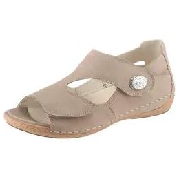 Waldl&auml;ufer Sandale WALDL&Auml;UFER, Damen, Gr. 5,5, grau (taupe), Nubukleder, Schuhe Sandale