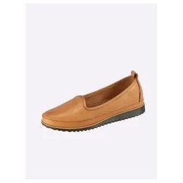 Slipper Andrea Conti, Damen, Gr. 40, braun (cognac), Glattleder, Leder, Schuhe Slipper