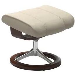 Fu&szlig;hocker stressless "Consul", beige (cream batick), B:54cm H:41cm T:39cm, Leder BATICK: BATICK ist ein leicht korrigiertes, durchgef&auml;rbtes und genarbtes M&ouml;belleder, bei dem die meisten Unebenheiten und Spuren in der Regel entfernt wurden.;Leder PALOMA: PALOMA ist ein durchgef&auml;rbtes Semianilin-M&ouml;belleder mit nat&uuml;rlicher Narbung.;ROHLEDER Stoff Q2 FARON: Ein fester zuverl&auml;ssiger Boucl&eacute; mit einem st