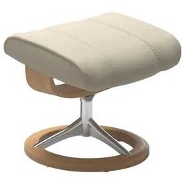 Fu&szlig;hocker stressless "Consul", beige (cream batick), B:54cm H:41cm T:39cm, Leder BATICK: BATICK ist ein leicht korrigiertes, durchgef&auml;rbtes und genarbtes M&ouml;belleder, bei dem die meisten Unebenheiten und Spuren in der Regel entfernt wurden.;Leder PALOMA: PALOMA ist ein durchgef&auml;rbtes Semianilin-M&ouml;belleder mit nat&uuml;rlicher Narbung.;ROHLEDER Stoff Q2 FARON: Ein fester zuverl&auml;ssiger Boucl&eacute; mit einem st