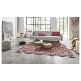 Teppich NORTHRUGS "Vivana" Gr. 31, bunt (bordeaux, rot), B:160cm H:5mm L:230cm, Polyester, Teppiche, Teppich, Orientalisch, L&auml;ufer, Vintage, Wohnzimmer, Schlafzimmer, Esszimmer