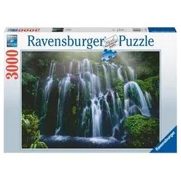 Puzzle Ravensburger "Wasserfall auf Bali", gr&uuml;n, Puzzles, KinderB:121cm H:80cm, Pappe, Made in Germany, B:121cm H:80cm