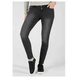 5-Pocket-Jeans Timezone "Tight AleenaTZ", Damen, Gr. 32, L&auml;nge 30, schwarz, 83% Baumwolle 15% Polyester 2% Elastan, lang, Jeans 5-Pocket-Jeans