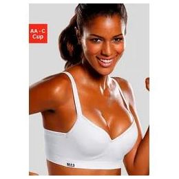 H.I.S. Sport-BH H.I.S, Damen, Gr. 70, Cup D, wei&szlig;, Microtouch, Obermaterial: 85% Polyamid, 15% Elasthan, BHs Sport-BH, mit Push-up-Kissen