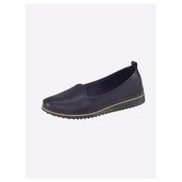 Slipper Andrea Conti, Damen, Gr. 37, blau (marine), Glattleder, Leder, Schuhe Slipper
