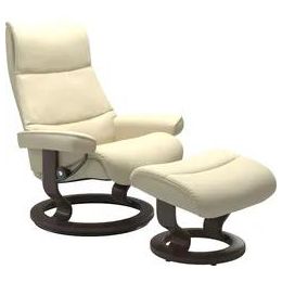 Fu&szlig;hocker stressless "View", beige (vanilla paloma), B:57cm H:40cm T:47cm, Leder BATICK: BATICK ist ein leicht korrigiertes, durchgef&auml;rbtes und genarbtes M&ouml;belleder, bei dem die meisten Unebenheiten und Spuren in der Regel entfernt wurden.;Leder PALOMA: PALOMA ist ein durchgef&auml;rbtes Semianilin-M&ouml;belleder mit nat&uuml;rlicher Narbung.;ROHLEDER Stoff Q2 FARON: Ein fester zuverl&auml;ssiger Boucl&eacute; mit einem st