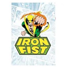 Wandtattoo Komar "Iron Fist Comic - Gr&ouml;&szlig;e 50 x 70 cm", gr&uuml;n (gr&uuml;n, gelb), B:50cm H:70cm, Folie, Wandtattoos, Wandtattoo, selbstklebend, Wandsticker, Kinderzimmer