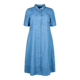 ZIZZI Shirt Dress 'Jkianta' female Blue size XXXL