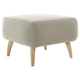 Hocker Home Affaire "Baggio", grau (taupe), B:63cm H:45cm T:63cm, Hocker, Hocker, mit Holzf&uuml;&szlig;en
