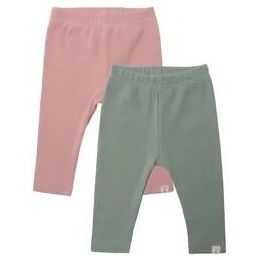 Leggings Liliput, M&auml;dchen, Gr. 50/56, EURO-Gr&ouml;&szlig;en, rosa (rosa, gr&uuml;n), 95% Baumwolle, 5% Polyester, unifarben, Hosen Leggings, mit niedlichem Patch