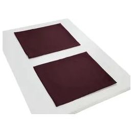 Platzset WIRTH "NEWBURY" Gr. 1, lila (aubergine), B:35cm L:40cm, Obermaterial: 67% Polyester, 33% Baumwolle, Platzsets