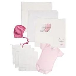 Erstausstattungspaket Liliput "Mummy+Daddy", M&auml;dchen, Gr. 62/68, rosa (wei&szlig;, rosa), 100% Baumwolle, KOB Set-Artikel Erstausstattungspaket, mit farblich abgestimmten Accessoires