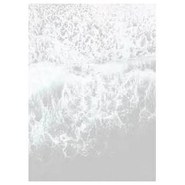 Vliestapete Komar "Digitaldruck Vlies - Ocean Surface - Gr&ouml;&szlig;e 200 x 280 cm", grau (wei&szlig;, grau), B:200m L:280m, Vlies, Tapeten, Wohnzimmer, Schlafzimmer