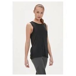 ENDURANCE ATHLECIA Tanktop ATHLECIA "SUSAR W Knot Top", Damen, Gr. 44, schwarz, 69% Modal, 31% Polyester, unifarben, normal, Rundhals, Tops Tanktop, mit extra hohem Modal-Anteil