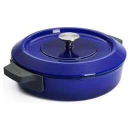 Kasserolle Woll "Iron", blau, H:7cm &Oslash;:28cm, T&ouml;pfe, Kasserolle, &Oslash; 28 cm, Induktion