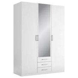 Kleiderschrank Priess "Amsterdam", wei&szlig;, B:140cm H:193cm T:56cm, Holzwerkstoff, Schr&auml;nke, Kleiderschrank, mit oder ohne LED-Beleuchtung