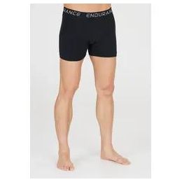 Boxershorts Endurance "Burke", Herren, Gr. S, 1 Stk., blau (blau, blau), 95% Baumwolle, 5% Elasthan, mehrfarbig, Unterhosen, im praktischen 3er Pack
