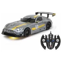 RC-Auto Jamara "Mercedes AMG GT3 transformable", grau, Fernlenkfahrzeuge, KinderB:34cm H:9cm T:15cm, Kunststoff, 2in1 Roboter und Auto, B:34cm H:9cm T:15cm