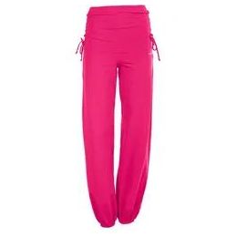 Sporthose WINSHAPE "WH1", Damen, Gr. XS, Normalgr&ouml;&szlig;en, pink, 90% Baumwolle, 10% Elasthan, Hosen Sporthose, mit seitlicher Raffung