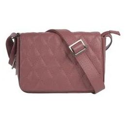 Henkeltasche CLUTY, Damen, Gr. B/H/T: 20cm x 13cm x 5cm onesize, rosa (alt, rosa), Leder, Taschen, echt Leder, Made in Italy