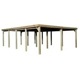 Doppelcarport Weka "618 Gr.3", braun, B/H/T: 215cm x, Carports