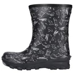 Gummistiefel ZIGZAG "Cenerki kids", M&auml;dchen, Gr. 31, schwarz, Gummi, Schuhe Gummistiefel, mit warmer F&uuml;tterung