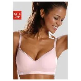 H.I.S. Sport-BH H.I.S, Damen, Gr. 80, Cup C, rosa, Microtouch, Obermaterial: 85% Polyamid, 15% Elasthan, BHs Sport-BH, mit Push-up-Kissen