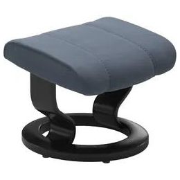 Fu&szlig;hocker stressless "Consul", blau (sparrow blau paloma), B:54cm H:38cm T:39cm, Leder BATICK: BATICK ist ein leicht korrigiertes, durchgef&auml;rbtes und genarbtes M&ouml;belleder, bei dem die meisten Unebenheiten und Spuren in der Regel entfernt wurden.;Leder PALOMA: PALOMA ist ein durchgef&auml;rbtes Semianilin-M&ouml;belleder mit nat&uuml;rlicher Narbung.;ROHLEDER Stoff Q2 FARON: Ein fester zuverl&auml;ssiger Boucl&eacute; mit ei