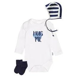 Erstausstattungspaket Liliput "Hug me", M&auml;dchen, Gr. 62/68, wei&szlig; (wei&szlig;, blau), 100% Baumwolle, KOB Set-Artikel Erstausstattungspaket, in maritinem Design