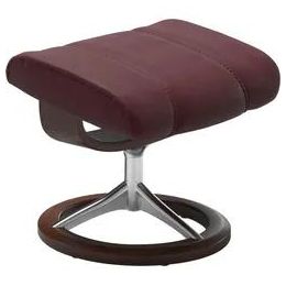 Fu&szlig;hocker stressless "Consul", rot (bordeaux batick), B:54cm H:41cm T:39cm, Leder BATICK: BATICK ist ein leicht korrigiertes, durchgef&auml;rbtes und genarbtes M&ouml;belleder, bei dem die meisten Unebenheiten und Spuren in der Regel entfernt wurden.;Leder PALOMA: PALOMA ist ein durchgef&auml;rbtes Semianilin-M&ouml;belleder mit nat&uuml;rlicher Narbung.;ROHLEDER Stoff Q2 FARON: Ein fester zuverl&auml;ssiger Boucl&eacute; mit einem s