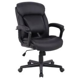 B&uuml;rostuhl OTTO HOME "Julia, Chefsessel", schwarz, B:62cm H:110cm T:62cm, St&uuml;hle, B&uuml;rostuhl, komfortable Polsterung, viele ergonomischen Funktionen