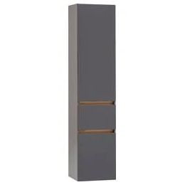 Seitenschrank Welltime "Lienz", grau (mattgrau), B:40cm H:180cm T:35cm, MDF, Schr&auml;nke, Seitenschrank