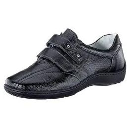 Waldl&auml;ufer Klettschuh WALDL&Auml;UFER, Damen, Gr. 8, schwarz, Glattleder, Basic, Schuhe Klettschuh