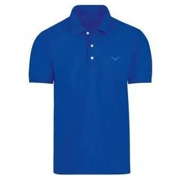 Poloshirt TRIGEMA "TRIGEMA Poloshirt in Piqu&eacute;-Qualit&auml;t", Damen, Gr. 5XL, blau (royal), 100% Baumwolle, Basic, Shirts