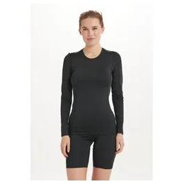 Funktionsshirt Endurance "Power", Damen, Gr. 42, schwarz, 90% Polyester, 10% Elasthan, unifarben, normal, Rundhals, Shirts Funktionsshirt, mit atmungsaktiven Mesh-Eins&auml;tzen