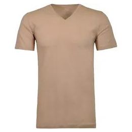 T-Shirt Ragman "Set:", Damen, Gr. XL, beige (light skin, 086), Baumwolle, slim fit, V-Ausschnitt, Shirts T-Shirt