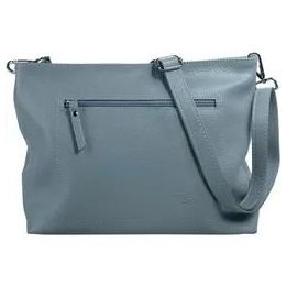 Umh&auml;ngetasche Samantha Look, Damen, Gr. B/H/T: 30cm x 24cm x 10cm onesize, blau (hellblau), Leder, leicht gl&auml;nzend, unifarben, Taschen Umh&auml;ngetasche, echt Leder, Made in Italy